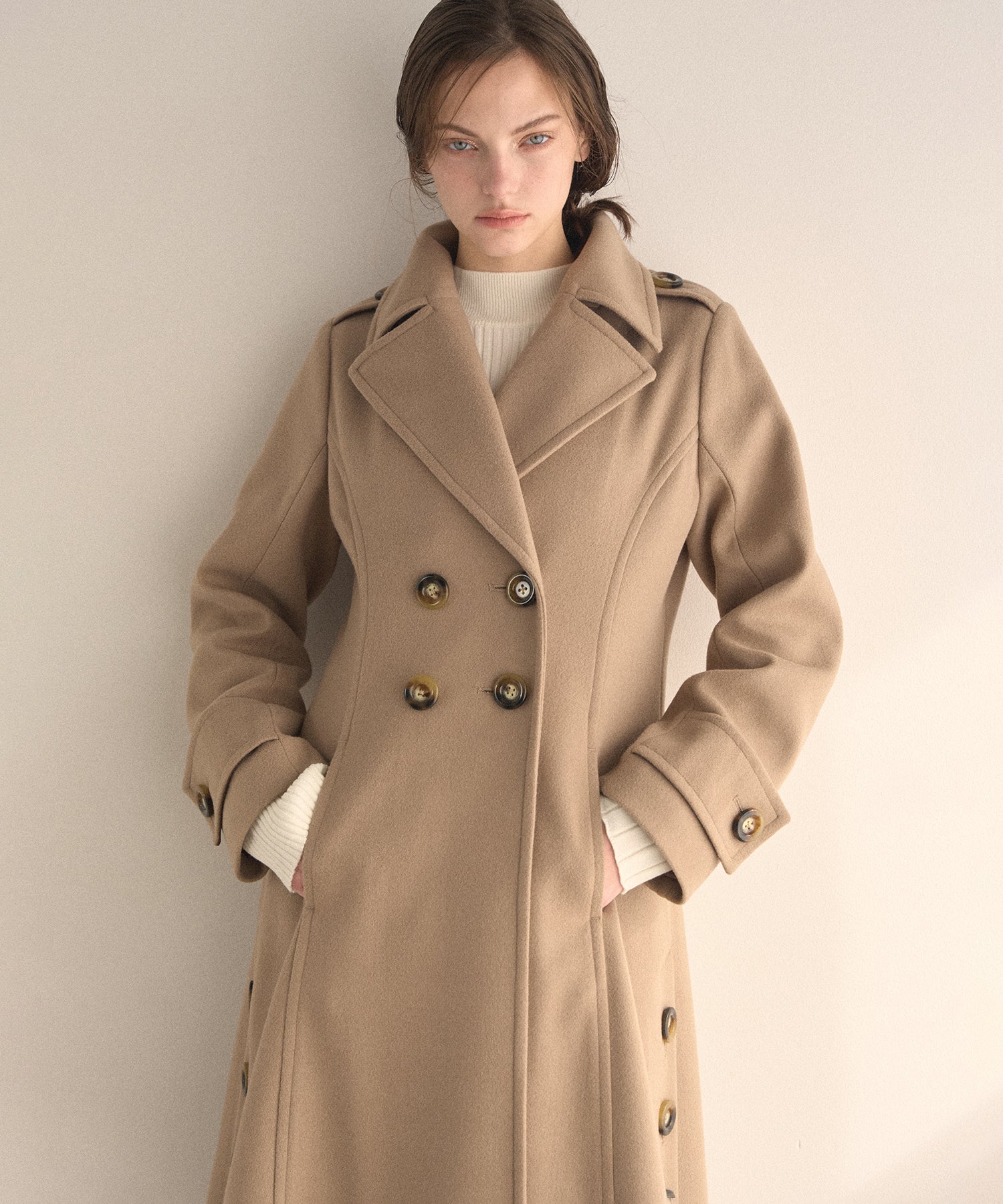 Hybrid Flare Slit Coat – MIELI INVARIANT